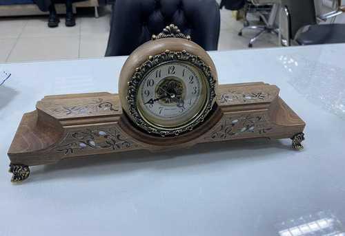 Коллекционные часы Янтарь дерево бронза