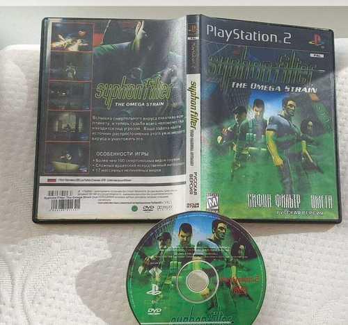 Диск playstation 2 PS2 syphon filter The omega str