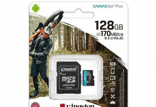 Карта памяти microsdxc 128Gb Kingston Canvas Go Pl