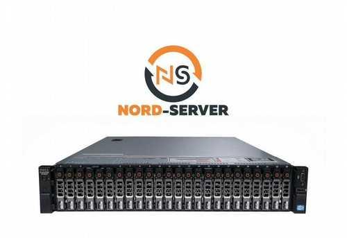 Сервер dell R720xd 24SFF 2x E5-2670 64GB 750W