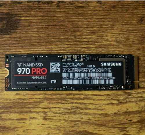 SSD накопитель Samsung 970 Pro