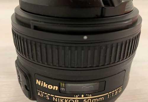 Объектив Nikon AF-S Nikor 50 mm 1:1.8 G