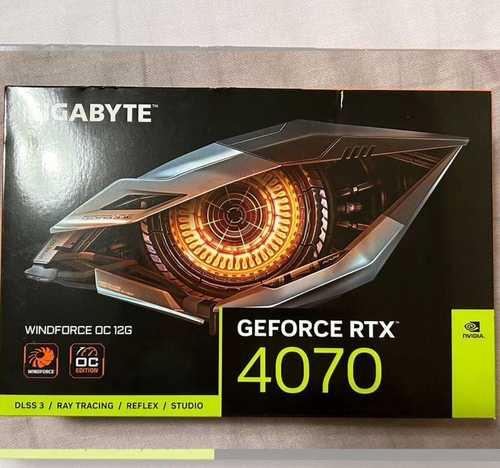 Видеокарта gigabyte GeForce RTX 4070 windforce OC