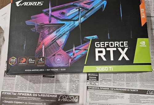 Видеокарта RTX 3060ti aorus elite (Samsung)