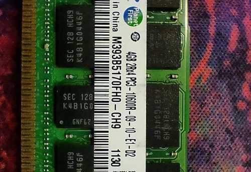 Оперативная память ddr3 4/8 gb samsung 1600 ecc