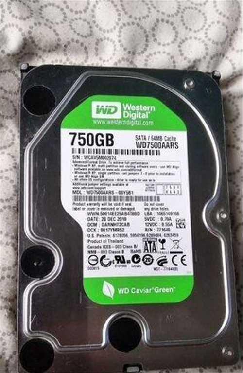 Western Digital 750Gb HDD SATA II