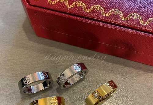 Cartier love кольца