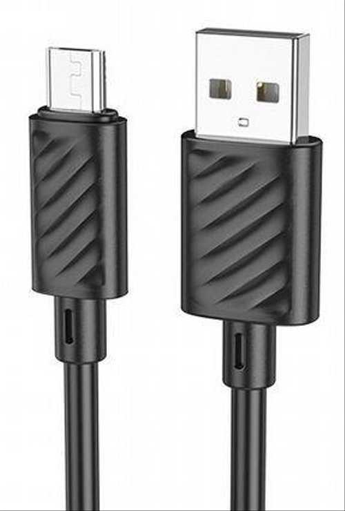 Дата-кабель USB 2.4A для micro USB Hoco X88 пвх 1м