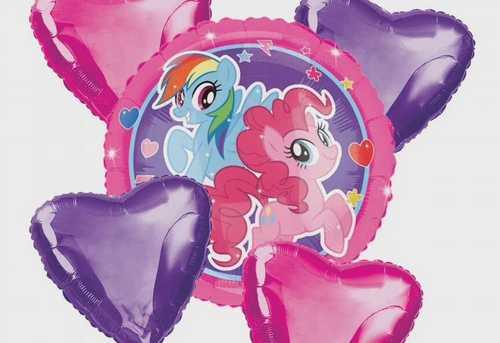 Воздушные шары набор My Little Pony "Пони", сердца