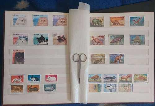Альбом почтовых марок.2я часть.Азия.Куба.ссср