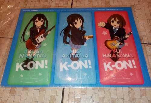 Наклейки на psp,книжные закладки и коврик K-ON