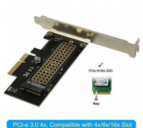 Контроллер M.2 устройство 22280 (ключ M) PCI-E x4