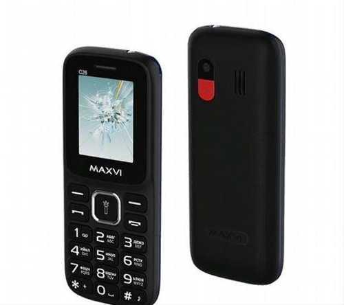 Сотовый телефон Maxvi C26 black-blue