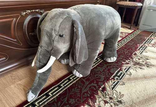 Большой слон пуф животное мягкая игрушка 85х50 см