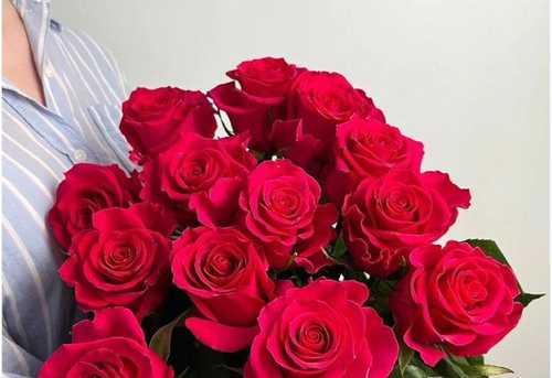 Розы Эквадор, букет роз, розы 70 см