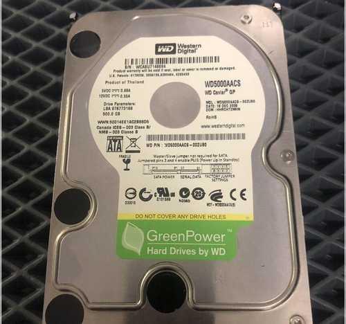 Жесткие диски WD 500Gb 3.5"