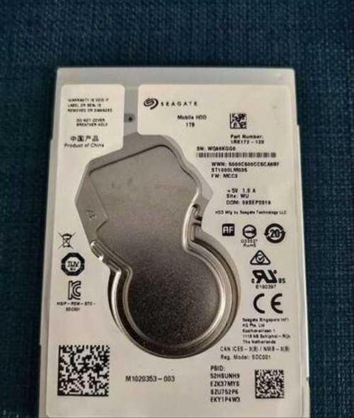 Жесткий диск Seagate Mobile HDD 2.5" st1000lm035