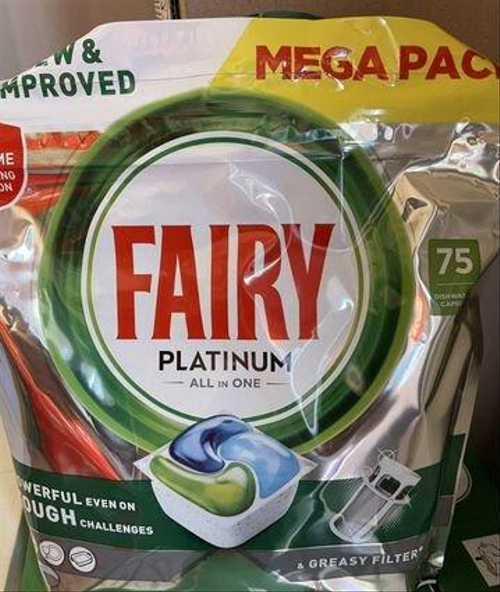 Таблетки Fairy Platinum All in One 75шт