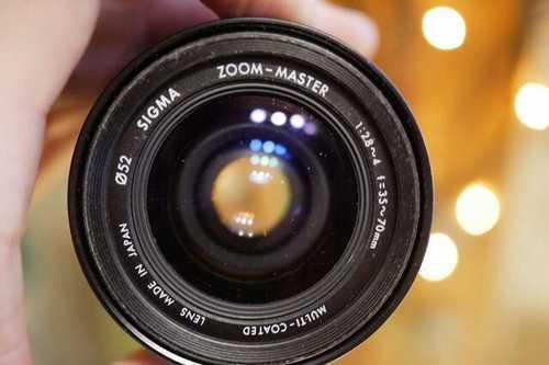 Светлый sigma 35-70 2,8-3,5 zoom master canon FD