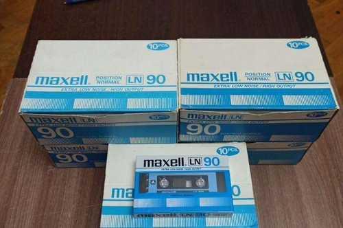 Новая аудиокассета maxell LN 90 1982