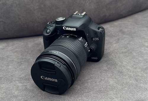 Зеркальный фотоаппарат canon 500d с объективом