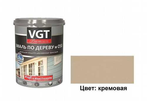 Эмаль по дереву и OSB VGT Premium, 2,5 кг, кремова