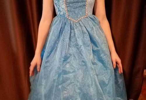 Платье новое принцессы, снегурочка 158р
