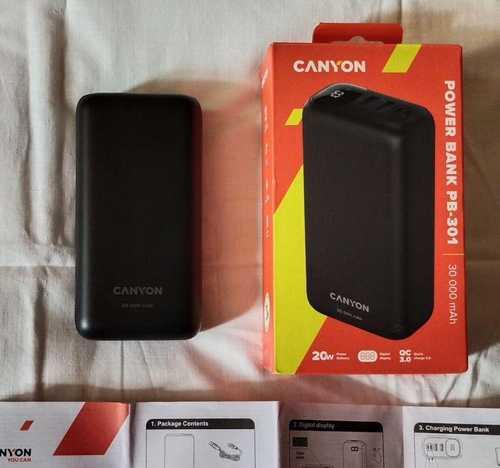 Внешний аккумулятор Canyon PB-301 30000mAh