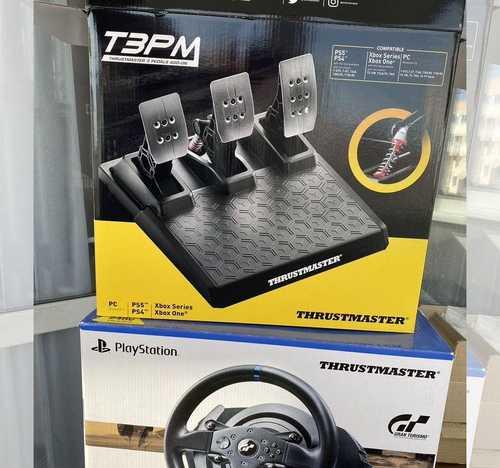 Игровой Руль thrustmaster t300 GT с педалями t3pm