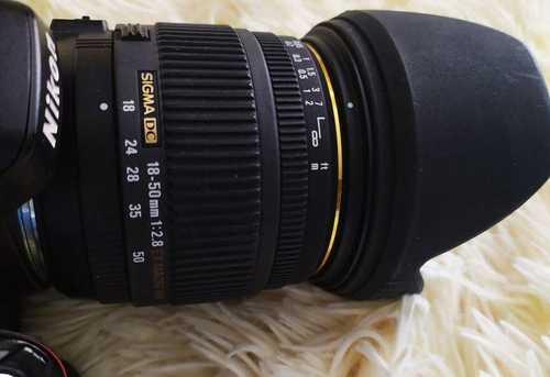 Объектив Sigma DC 18-50mm f2.8 EX macro HSM (Nikon