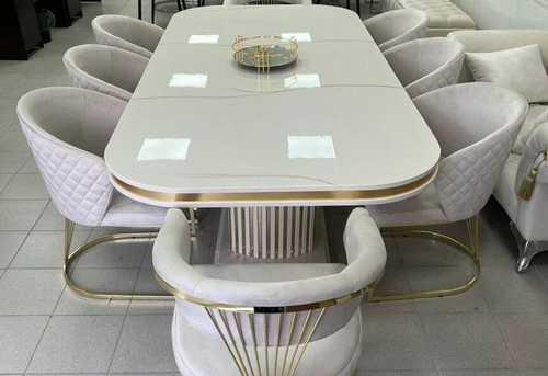 Кухонный стол и стулья столовый набор "Новые" 126