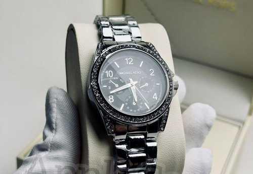 Часы женские Michael Kors серебряные (черный)