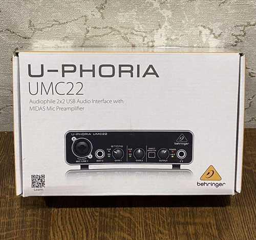 Звуковая карта behringer umc22