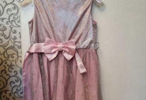 Нарядное платье для девочки розовое