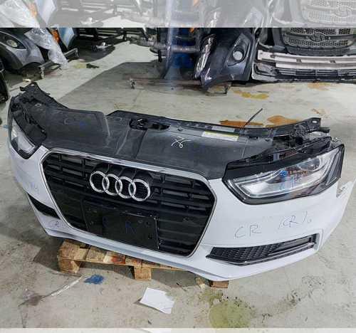 Бампер в сборе Audi A4 S-lin (B8) Ноускат Nose cut