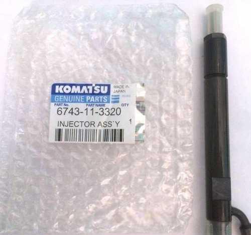 Топливная форсунка двигателя Komatsu SAA6D114E-2