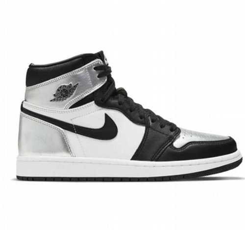 Кроссовки nike air jordan 1 retro high sliver toe