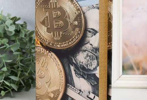 Сейф-книга "Биткоин и доллар" 21х13х5 см