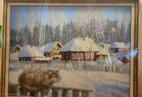 Картина деревня