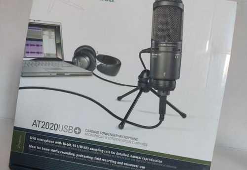 Микрофон Audio-technica AT2020USB+