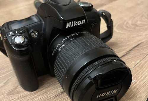 Зеркальный фотоаппарат пленочный nikon f75