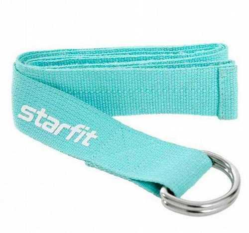 Ремень для йоги StarFit Core YB-100 186 см, хлопок, мятный