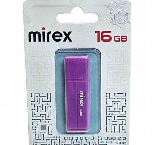 Флеш-накопитель USB 2.0 16GB mirex line violet 13