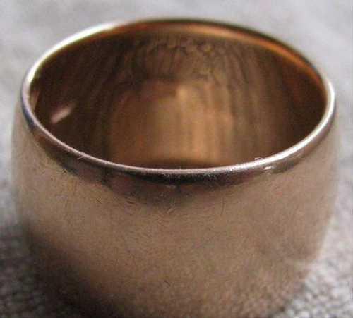 Обручальное кольцо, широкое, золото-583, СССР