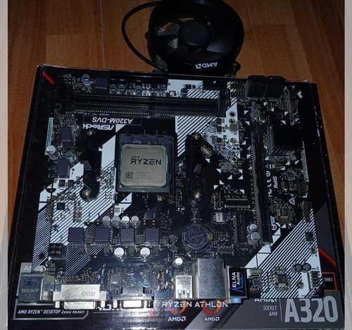 Asrock A320M hdv r4.0   процессор AMD Rizen 31200