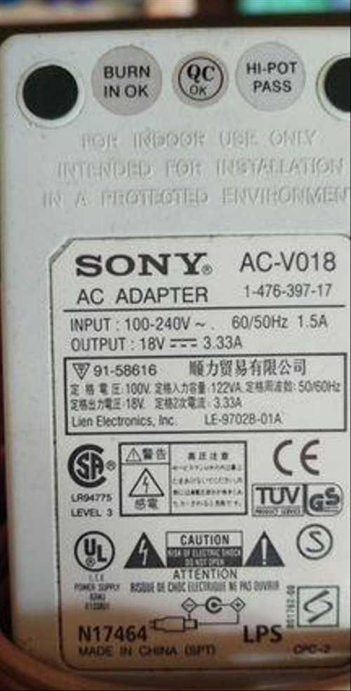 Dps-400sb sony ac v018 asus adp 90cd exa0901xh pa