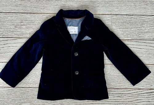 Пиджак бархатный Zara на мальчика 3-4 года 104 см