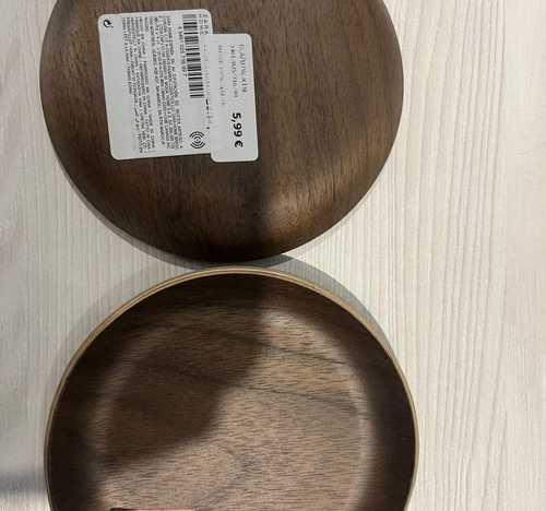 Zara home, новые деревянные блюдца