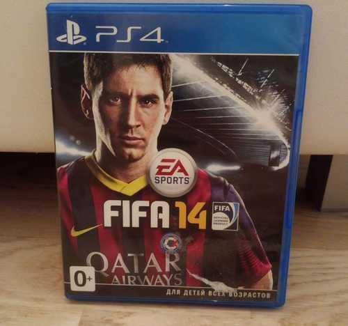 Диск на ps4 FIFA 14