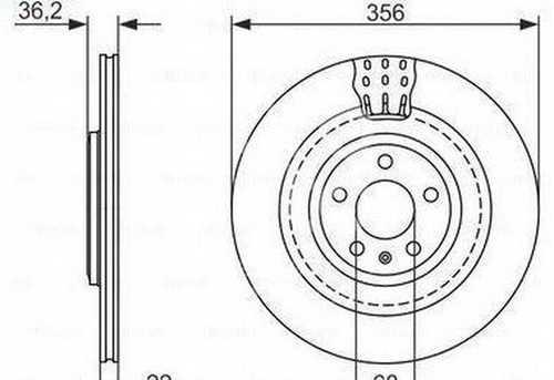 0986479749 Диск тормозной audi A8(09) задний bosch